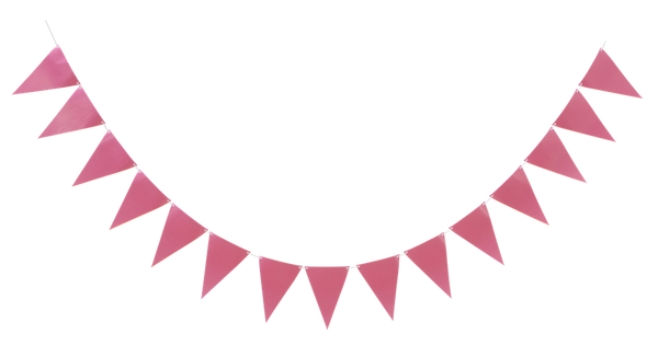 Flagg banner i rosa 3.6m - Sparetorget